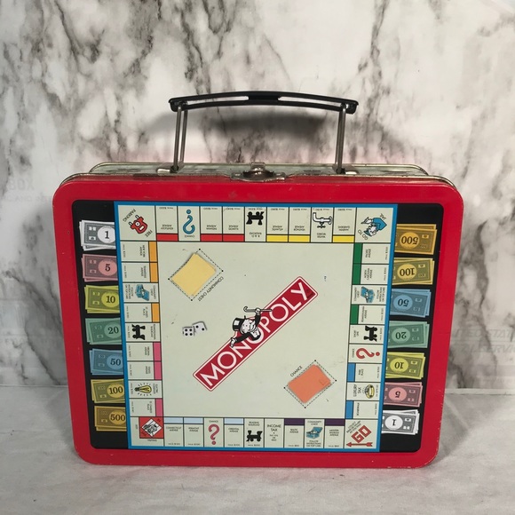 Hasbro | Other | Vintage Hasbro Monopoly Lunch Box | Poshmark